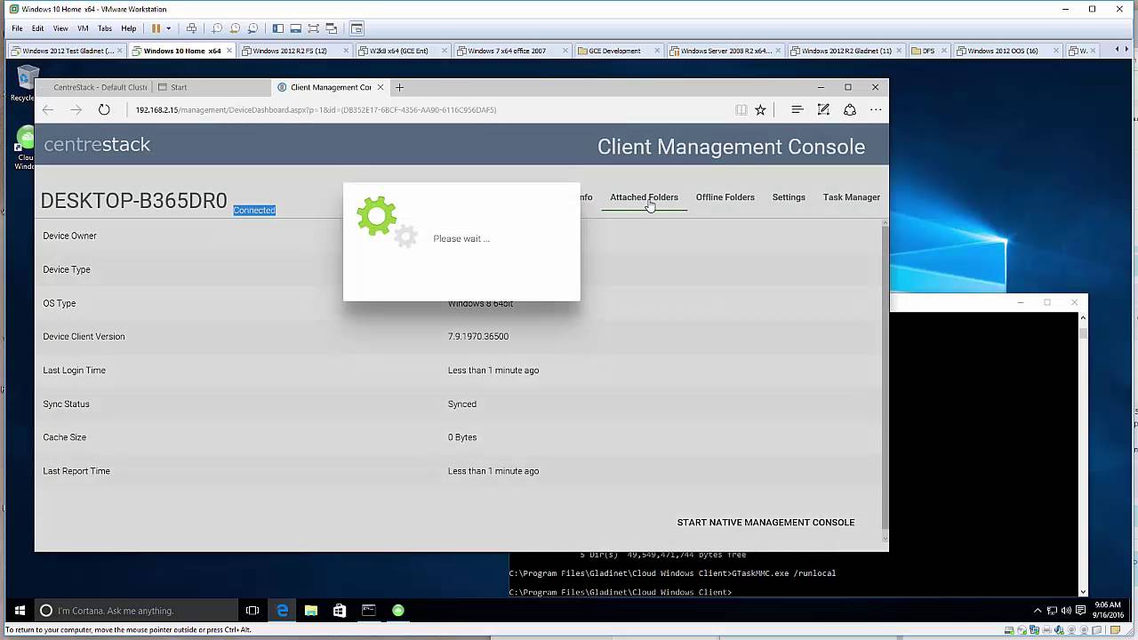 CentreStack Windows Client - Web Based Management Console - YouTube