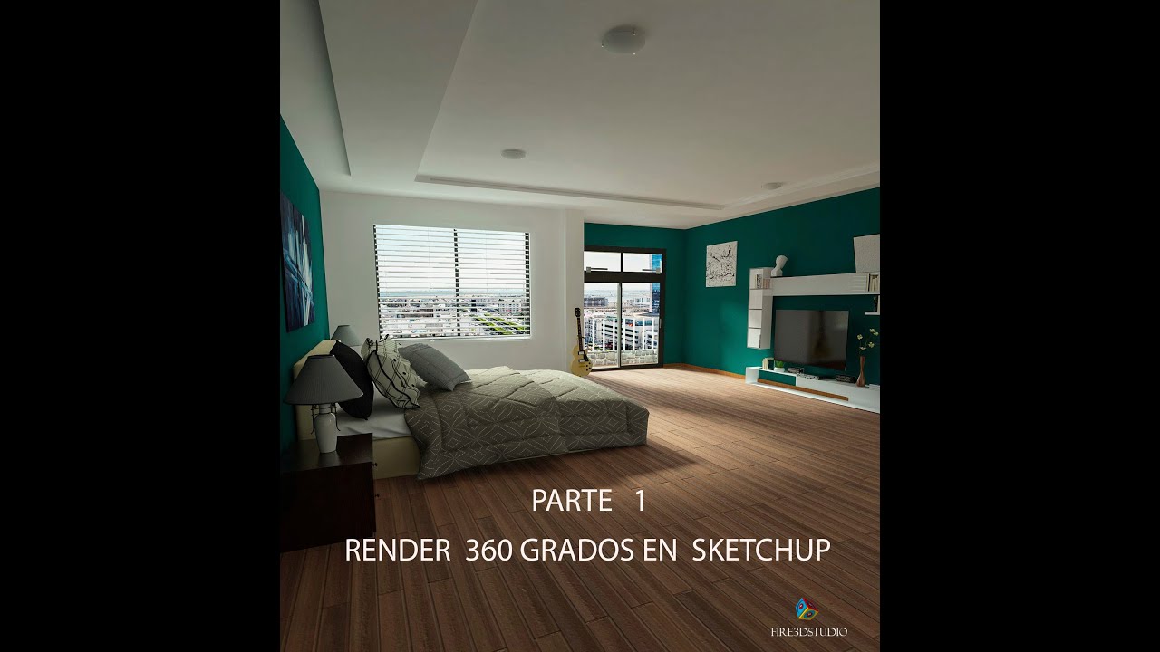 aprende hacer render 360 sketchup + vray 🎓 // imagen 360 grados ...