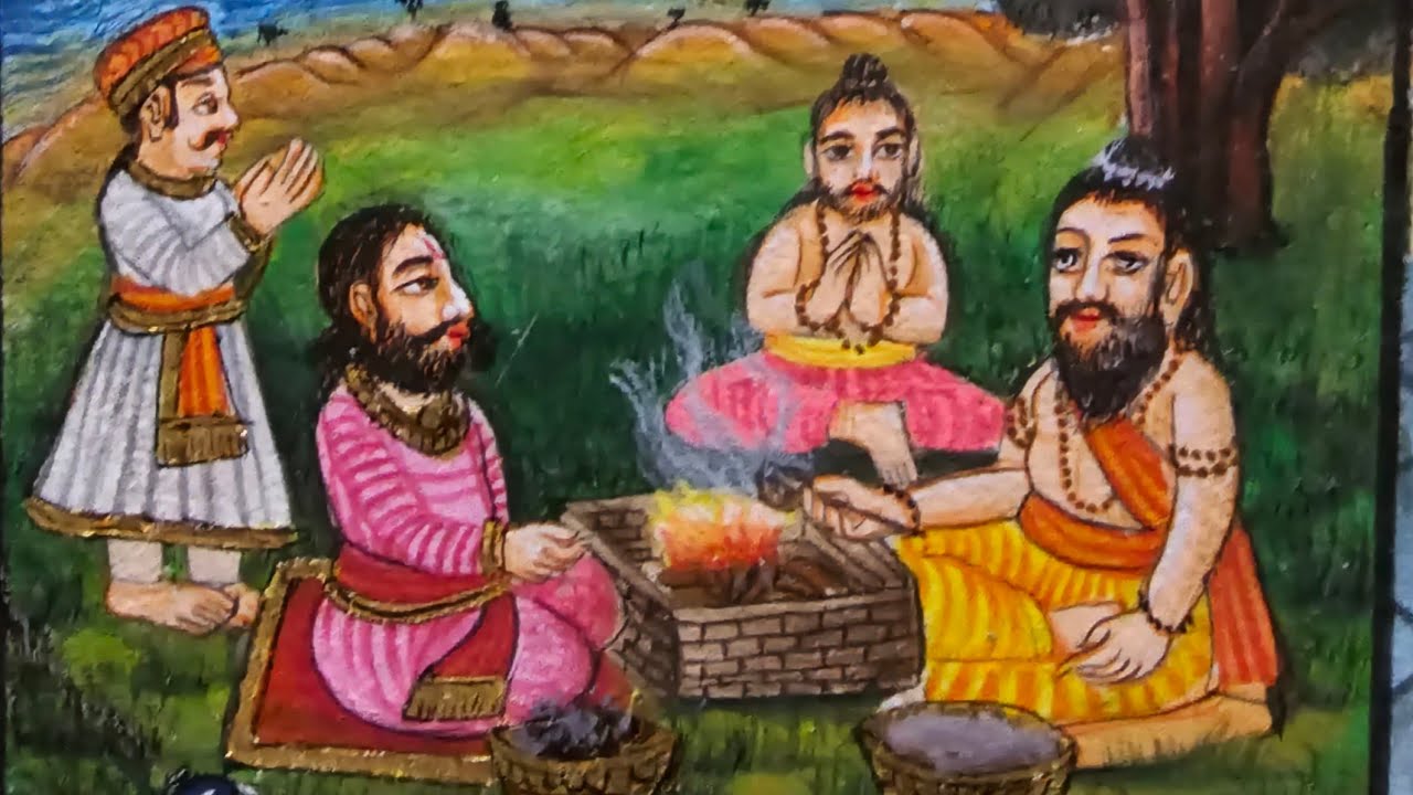 (1) sampurn Ramayan 108 painting Santan Prapti ke liye Dashrath Ji Ne ...