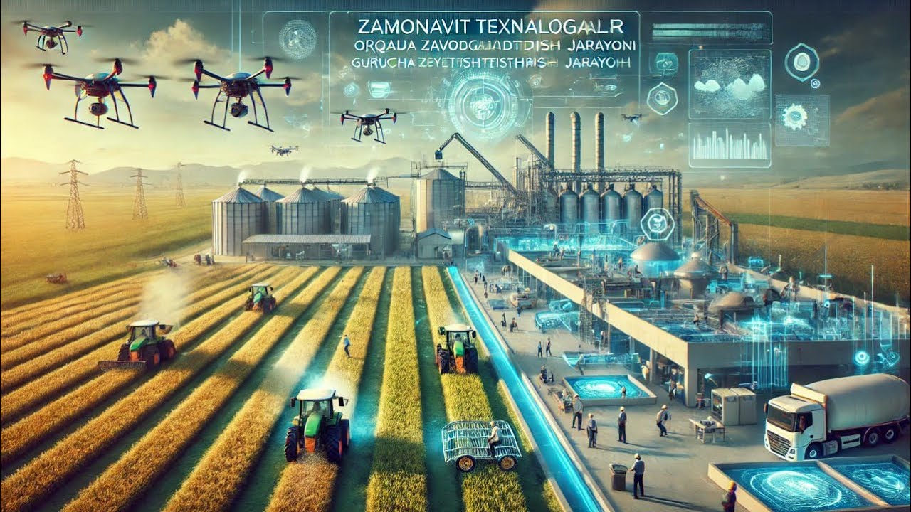 Замонавий Технологиялар оркали даладан заводгача гуруч етиштириш ...