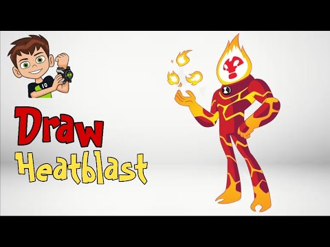 HOW TO DRAW HEATBLAST || BEN 10 || CARTOON NETWORK | #DRAWING #BEN10 - YouTube