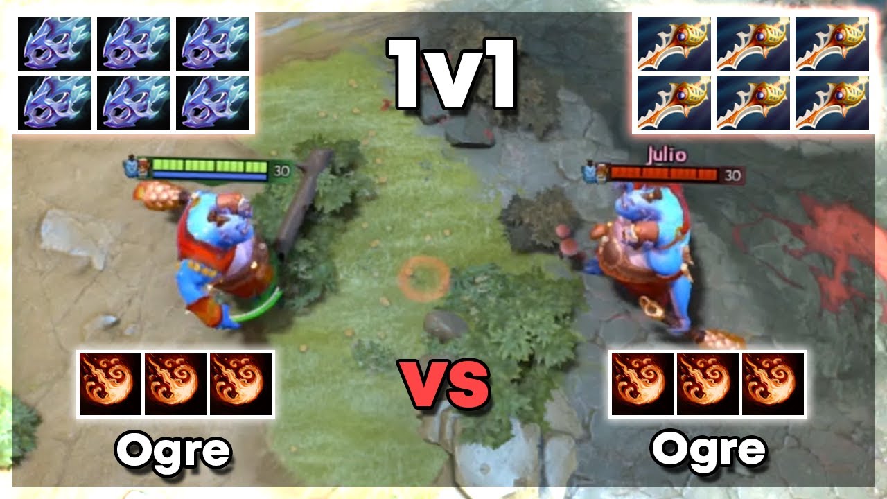Ogre vs Ogre - Dota 2 1v1 - YouTube