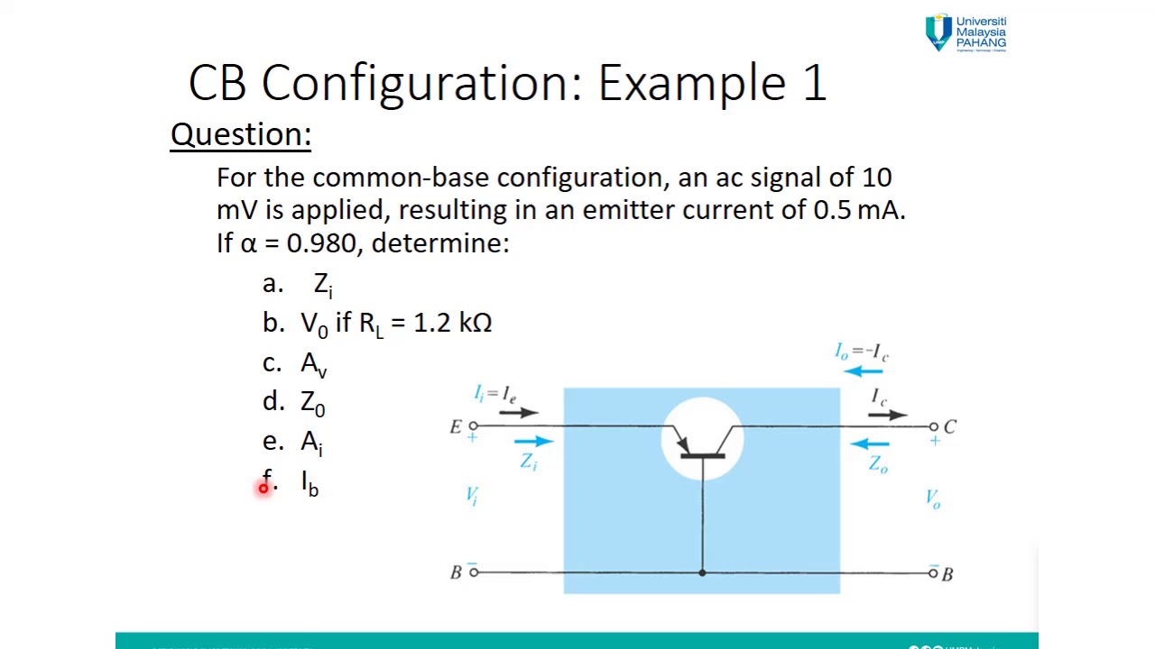 Video 4: re transistor model (Part 2) CB (Example) - YouTube