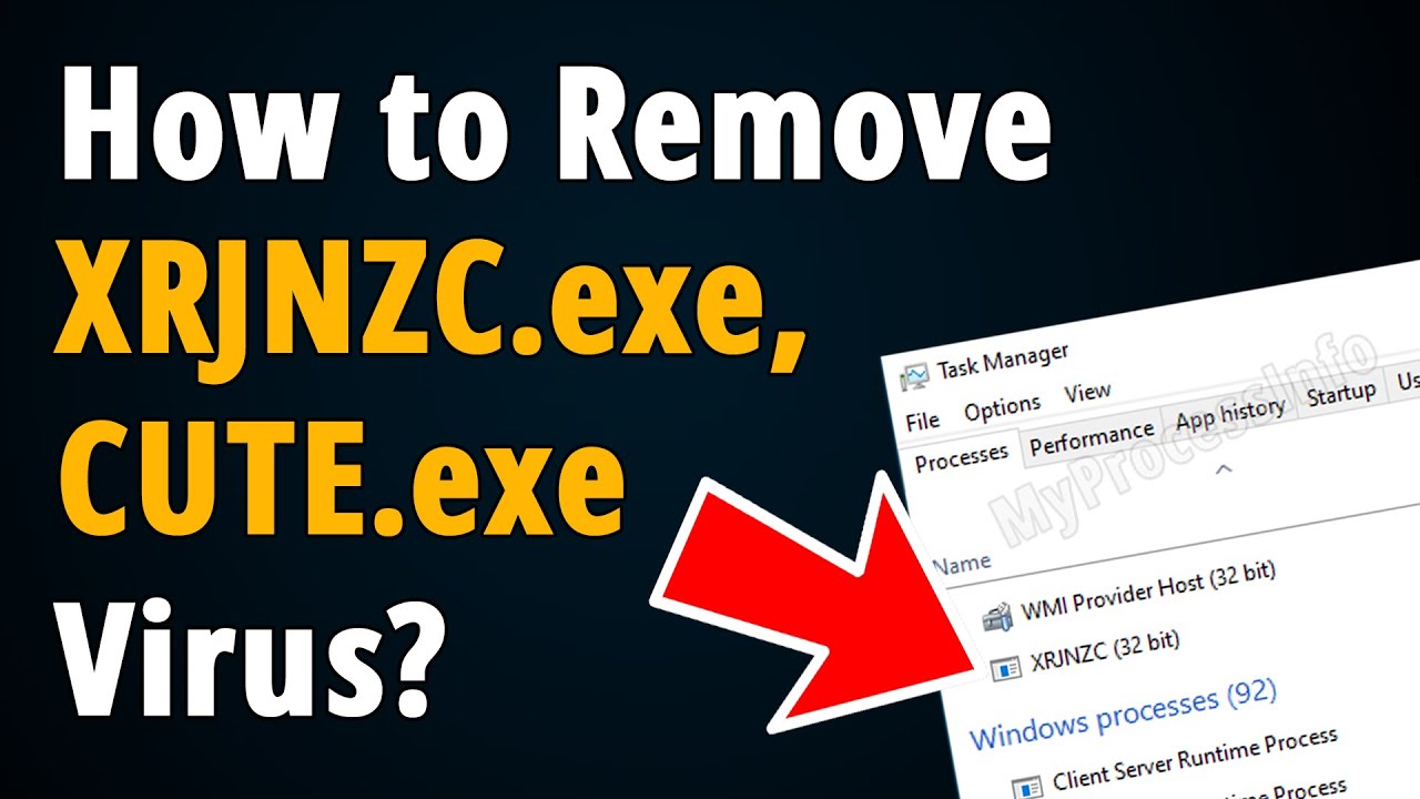 How to Remove XRJNZC.exe / CUTE.exe Virus? [ Easy Tutorial ] - YouTube