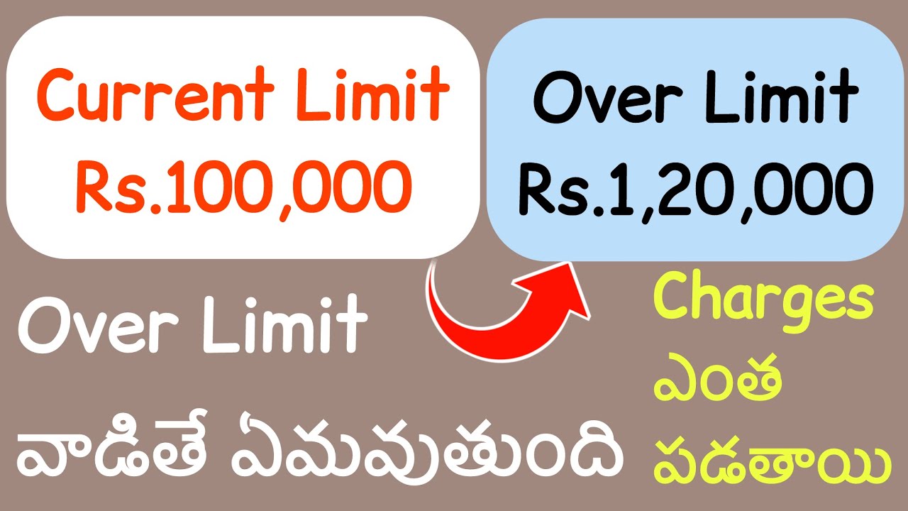 Over Limit Facility in Credit Cards Telugu: Fees, Impacts & What You ...