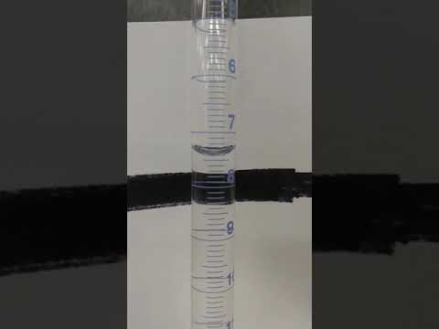 Highlighting the meniscus in a buret. - YouTube