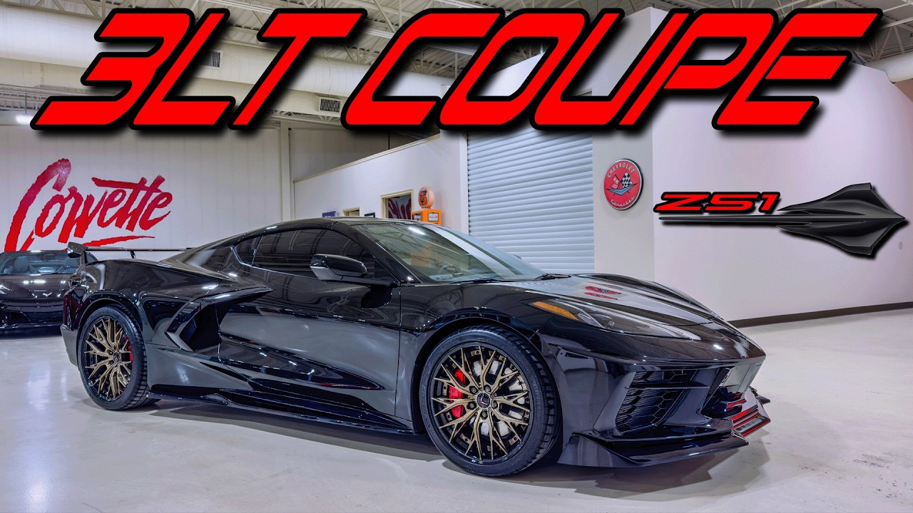MENACING Black Z51 C8 Stingray @ Corvette World - YouTube