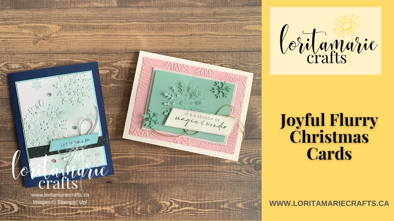 Christmas Cards with the Joyful Flurry Bundle - YouTube