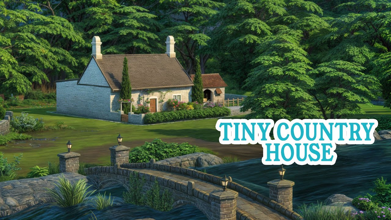 Building a COUNTRY HOUSE in The Sims 4 - SPEED BUILD - YouTube