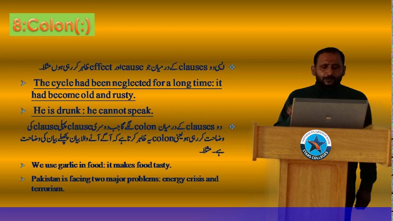 Punctuation, Lec #3, | Dash, Colon, Hyphen, Semi Colon | 1st Year ...