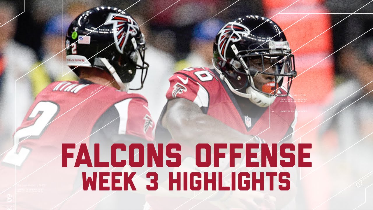 Freeman 207 Total Yards, Coleman 3 TDs, Falcons 442 Total Yards, & 5 ...