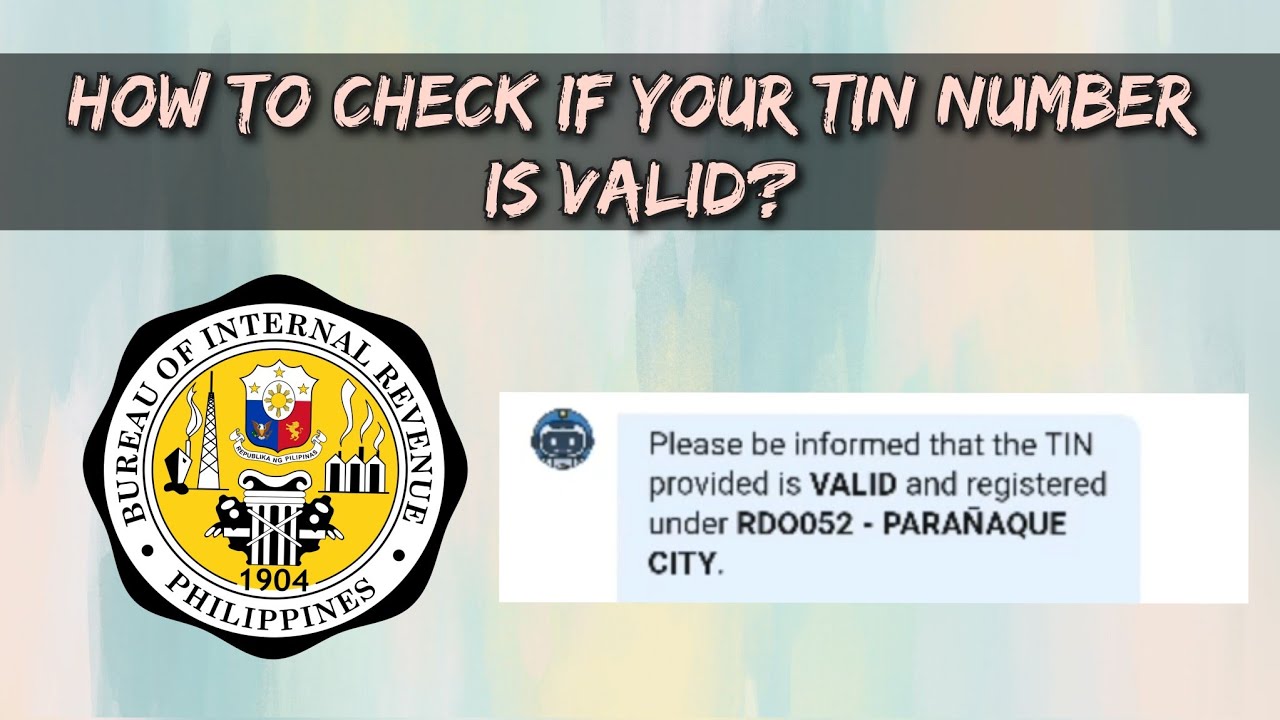 BIR How To Check If TIN Number Is Valid YouTube bir-how-to-check-if-tin-number-is-valid-youtube