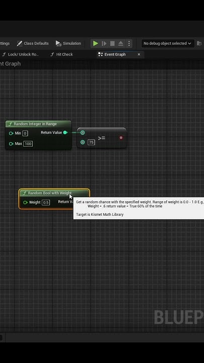 Unreal Engine 5 - Quick Byte - Random Bool With Weight, or Percentage Chances - YouTube