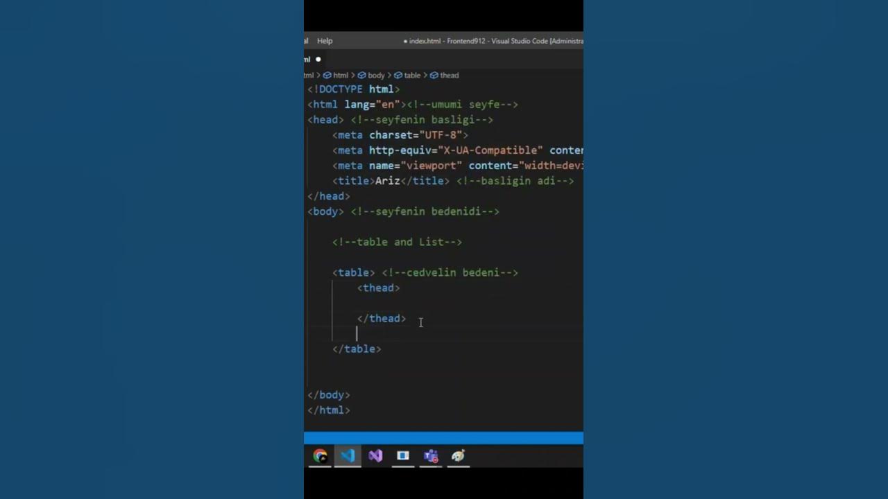 Html Dərsləri Html Css Javascript Bootstrap5 React Csharp Sql