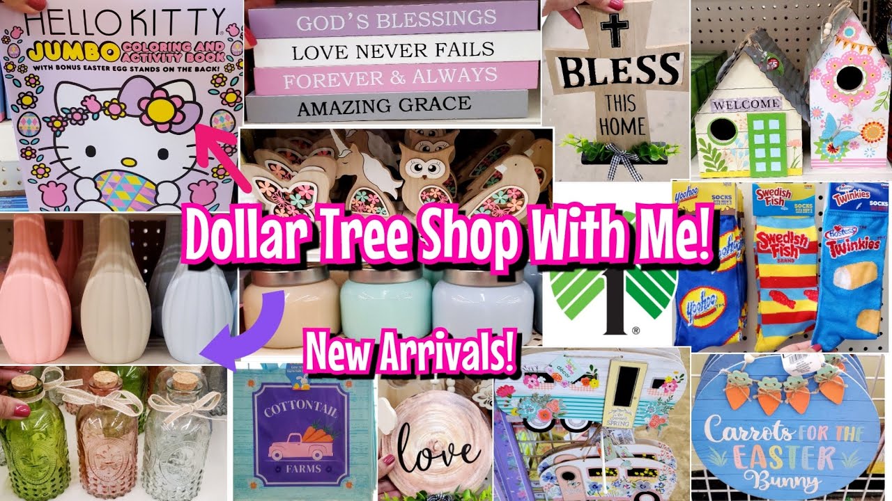 NEW DOLLAR TREE SHOP WITH ME! EASTER 2024 PATRIOTIC SNEAK PEEK - YouTube