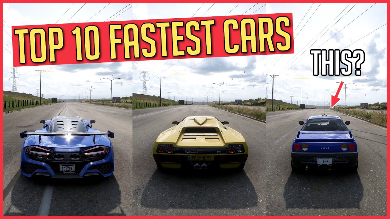 The FASTEST CARS in Forza Horizon 5 in 2025 (Top 10 Best Top Speed ...
