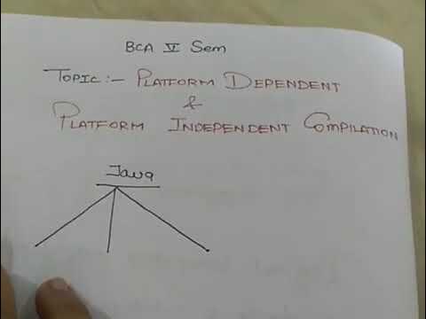 PLATFORM DEPENDENT AND PLATFORM INDEPENDENT COMPILATION - YouTube