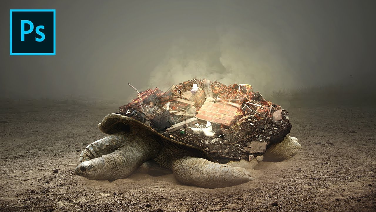 Photoshop CC Tutorial - Tortoise Wasted - Surreal Photo Manipulation ...