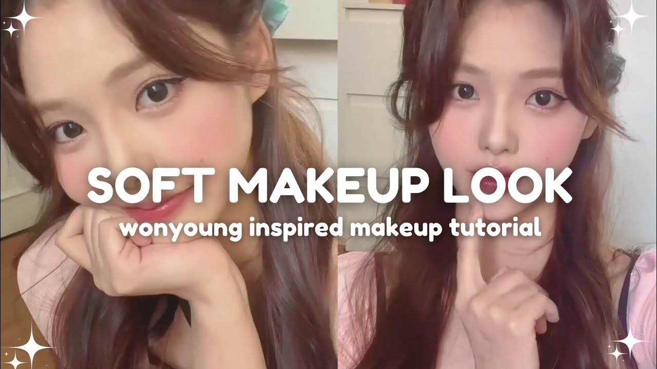 Soft makeup look tutorial | Wonyoung inspired makeup - YouTube
