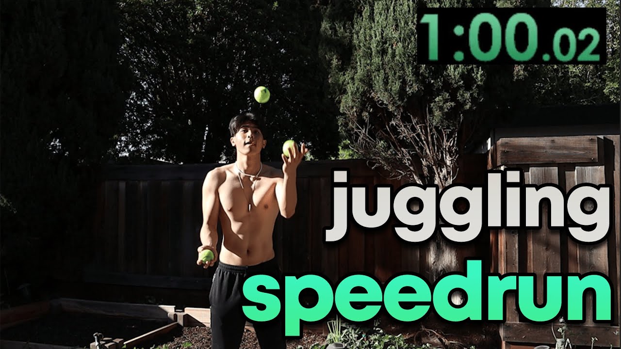 juggling speedrun / how I mastered juggling in less than a day - YouTube