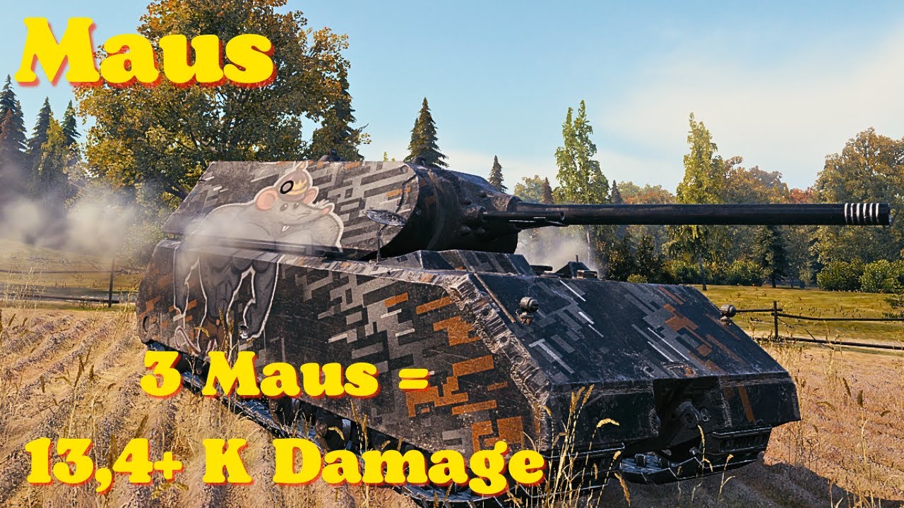 World of tanks Maus - 6 K Damage 3 Kills, wot replays - YouTube