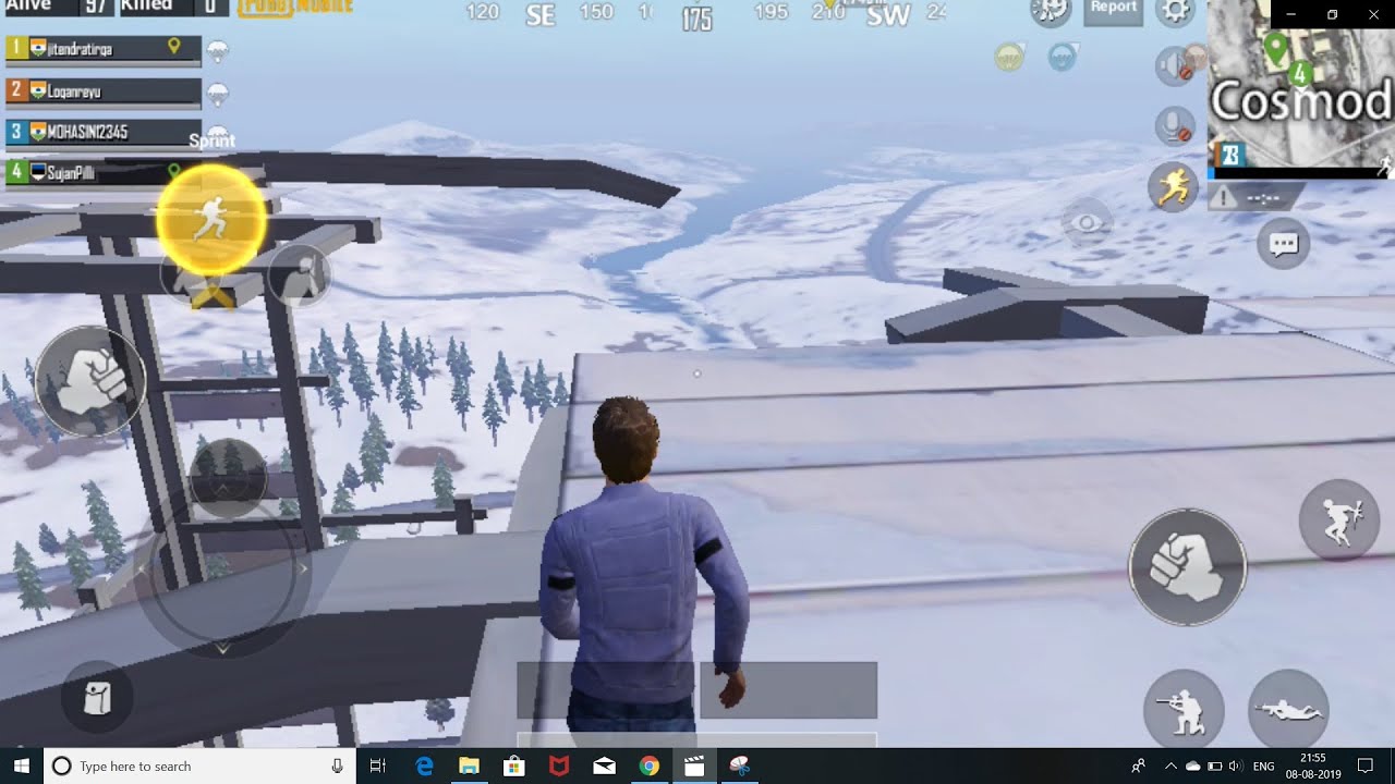 PUBG-landed on Highest point (tower of Cosmodrome) - YouTube