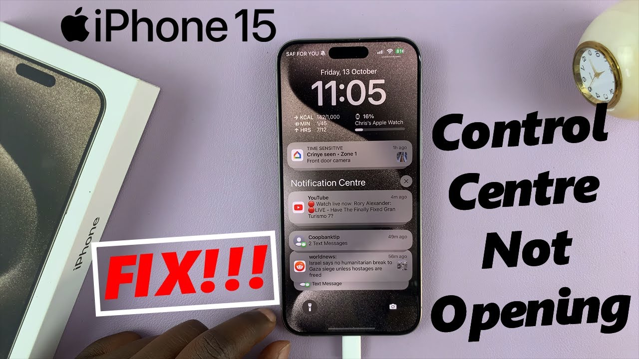 How To FIX Control Center Not Opening On iPhone 15 & iPhone 15 Pro ...