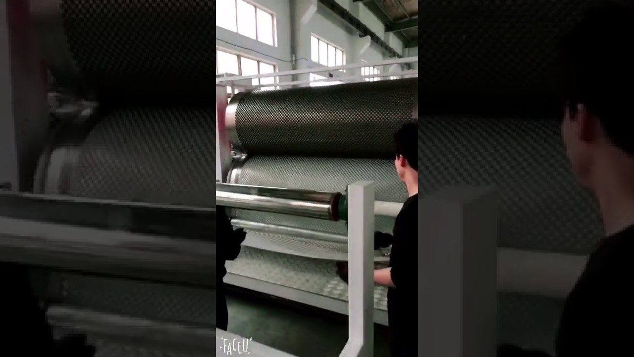 2m dimple machine for russian client 2017 geomaterial - YouTube