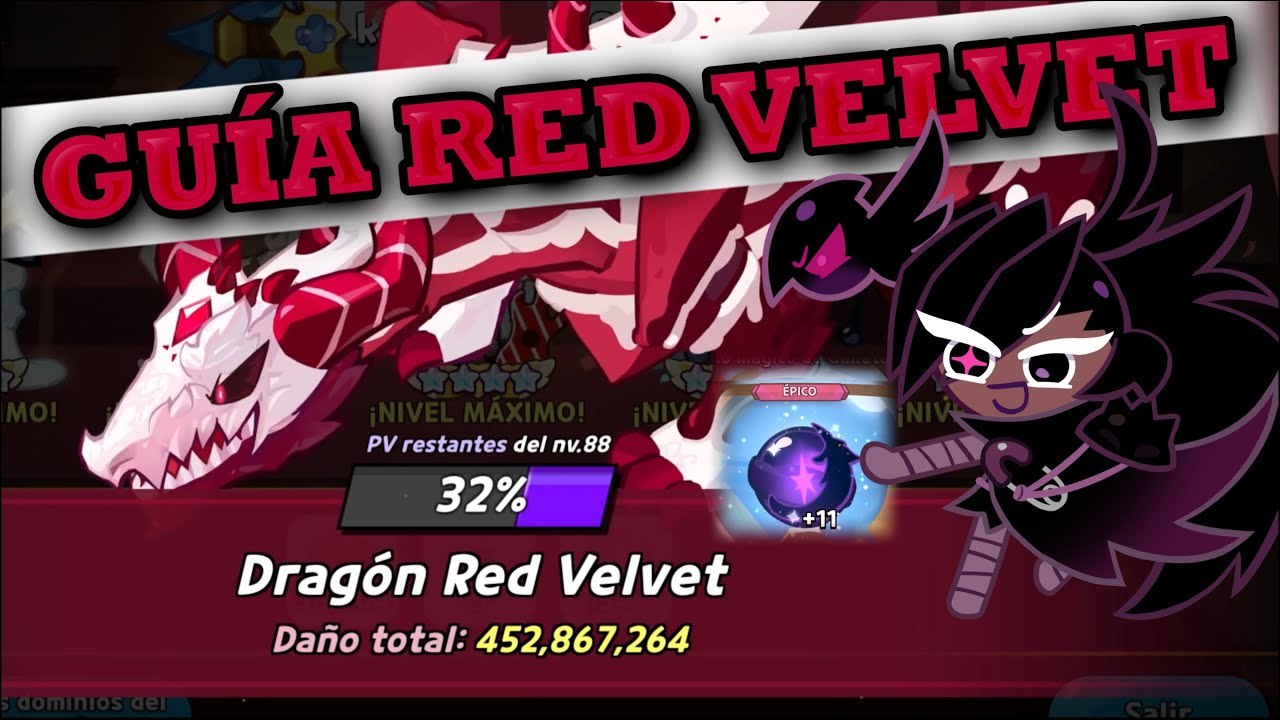 Guía Red Velvet Dragon Cookie Run Kingdom | Dulce Black Raisin muy ...