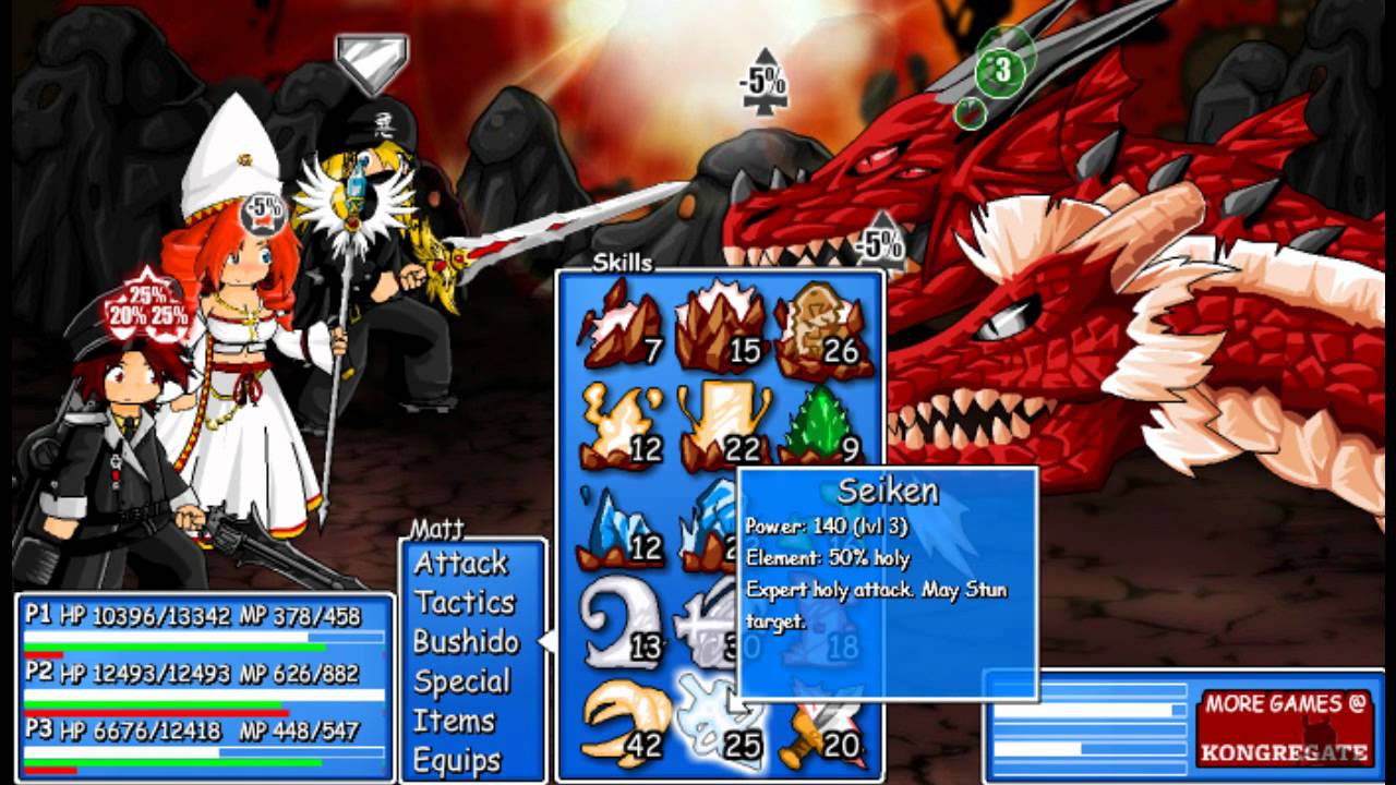 Epic Battle Fantasy III - Episode 21 - vs. The Pyrohydra (Abyss, Blaze ...