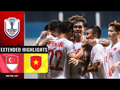🇸🇬 Singapore vs Vietnam 🇻🇳 (ASEAN Mitsubishi Electric Cup 2024: Semi-Final Leg 1 Extended HLs)