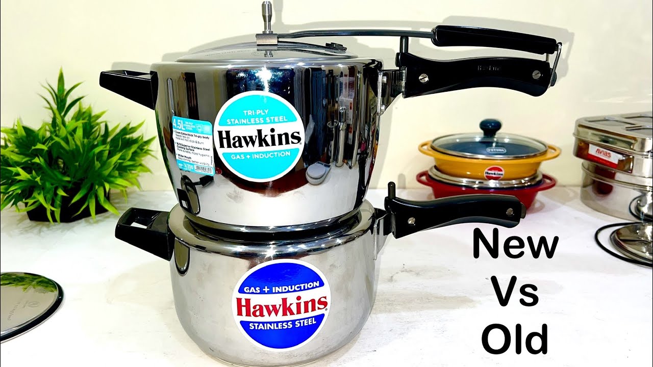 NEW vs OLD model Hawkins old steel Cooker Vs Hawkins new triply Steel ...