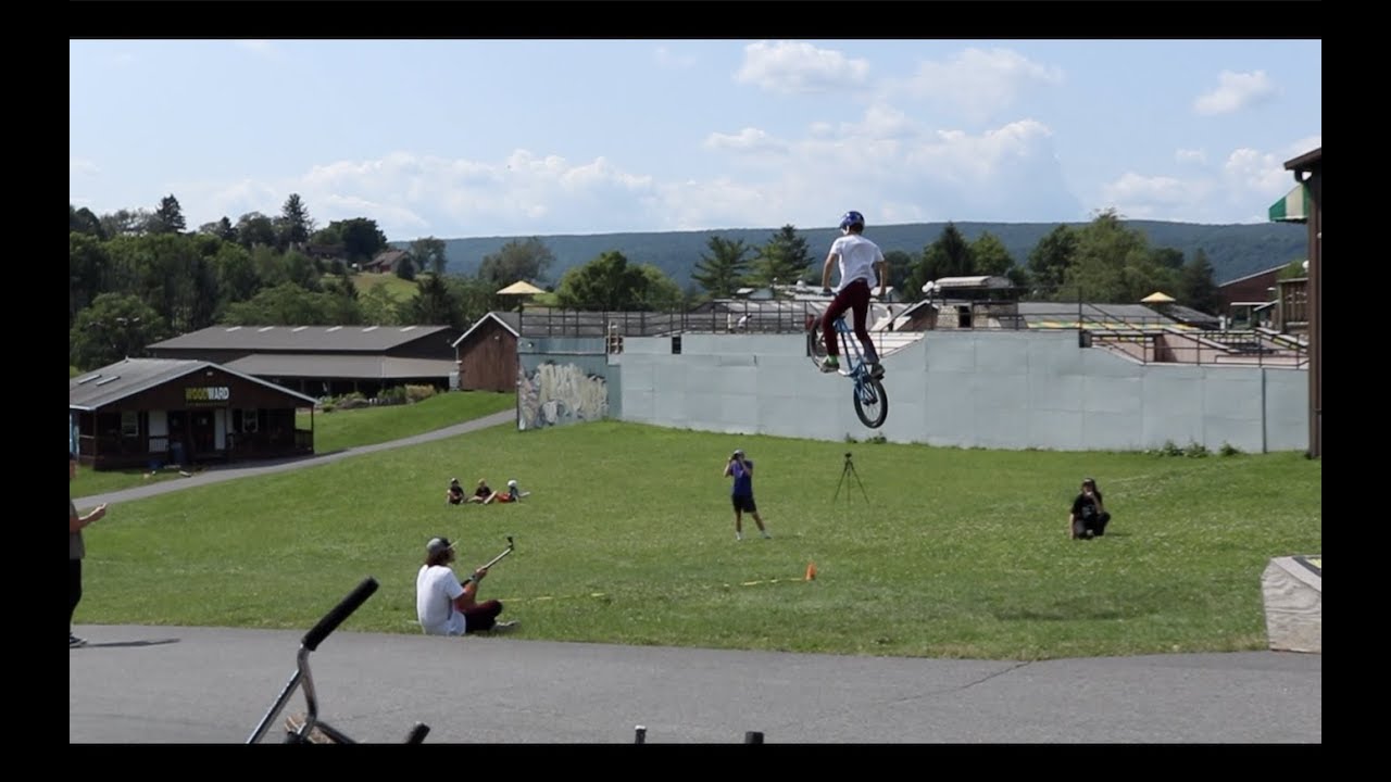 Long Jump at Woodward Camp - Woodward BMX - YouTube