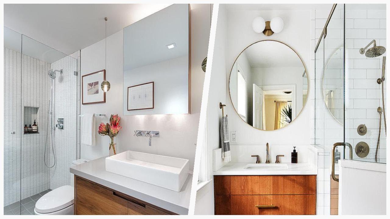 75 Small White Tile Bathroom Design Ideas You'll Love ☆ - YouTube