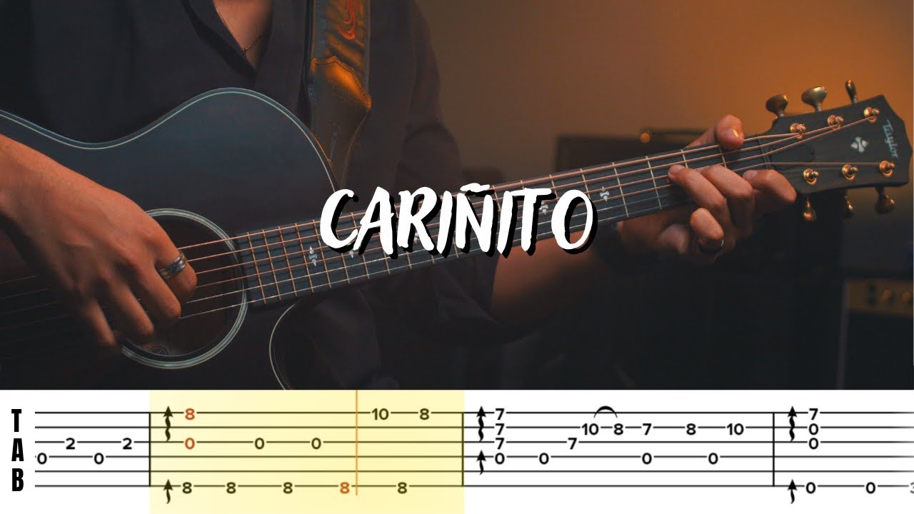 Cómo tocar "CARIÑITO" en Guitarra Fingerstyle | Tutorial | TAB Fácil ...