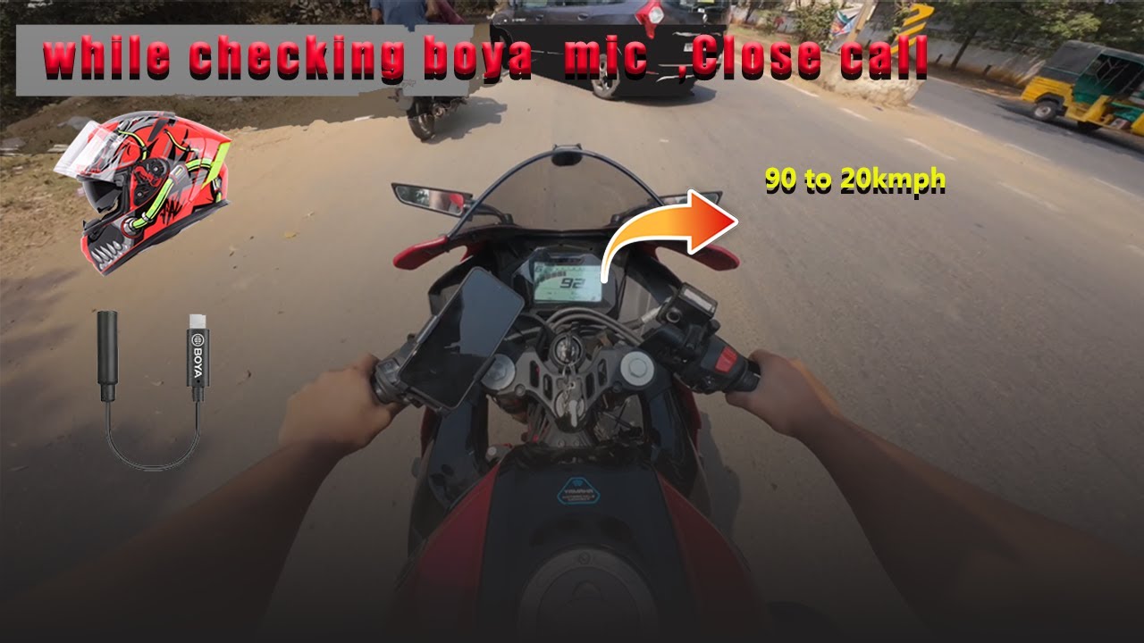 Close Call While Testing Boya BY-K4?!| School Ride R15 - YouTube