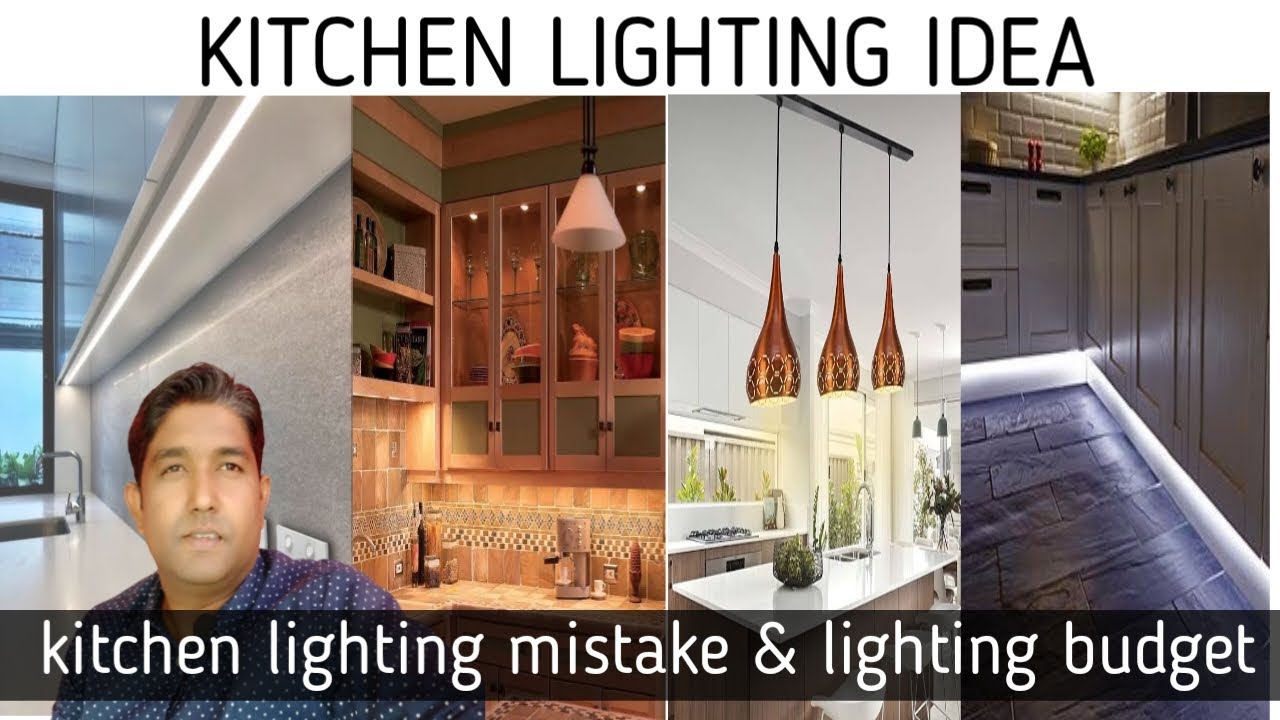 Kitchen lighting idea & lighting budget | common Kitchen lighting ...
