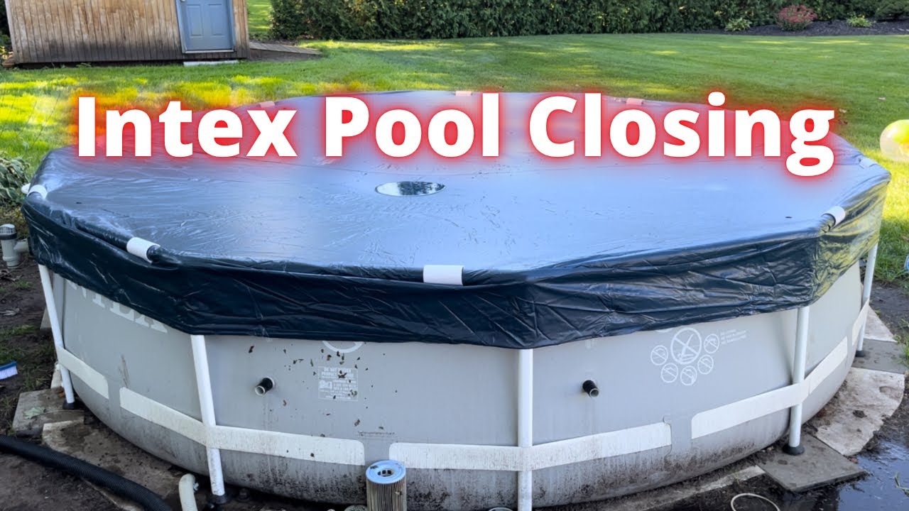 Closing an Intex Pool for the Winter. - YouTube