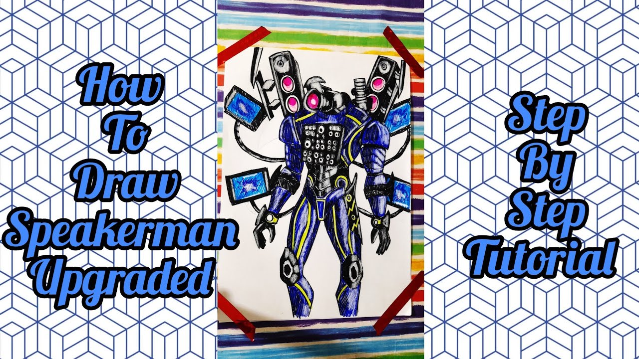 how to draw speakerman|upgrade|subscribe @MEIartncrafts #viral #games # ...