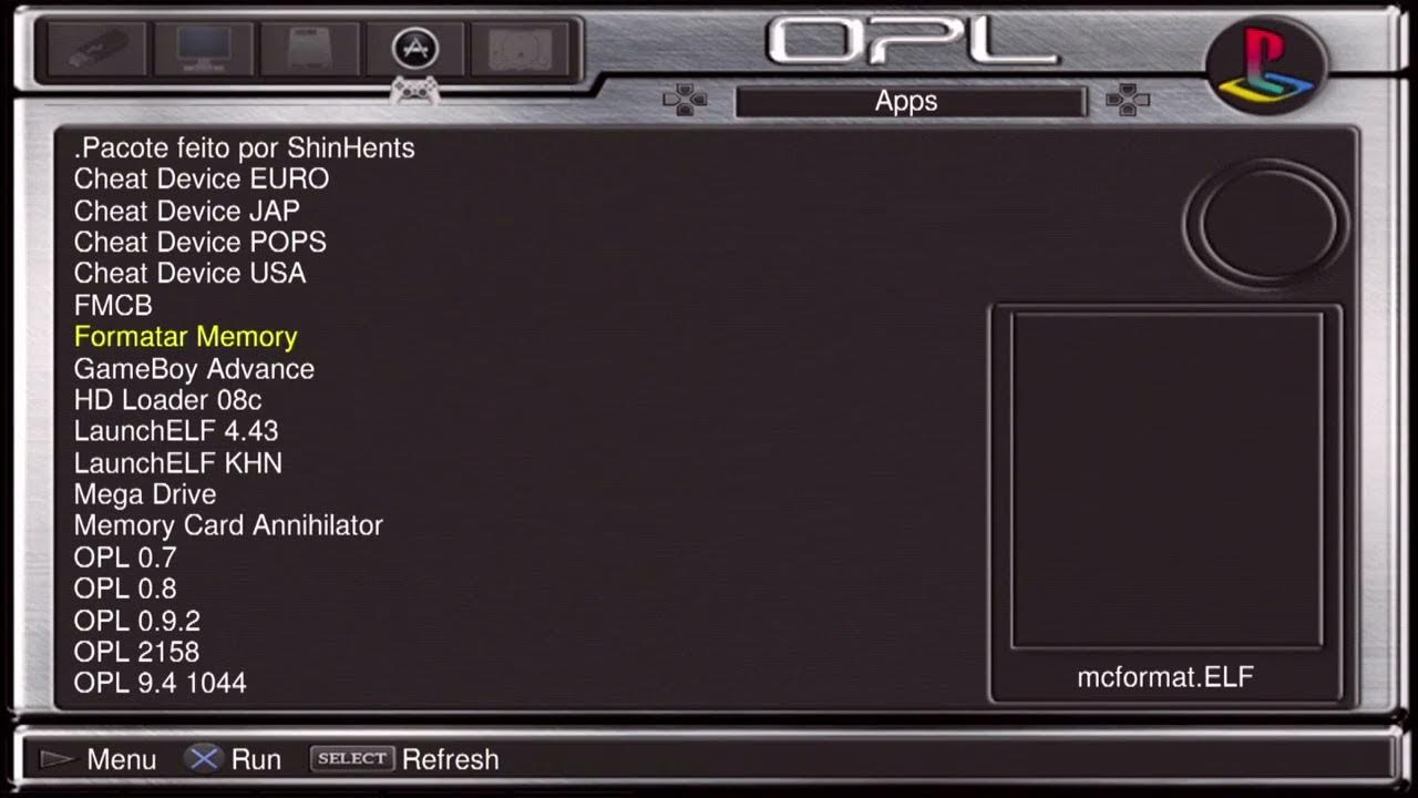 Pacote de APPS simples para o OPL do Playstation 2 - YouTube