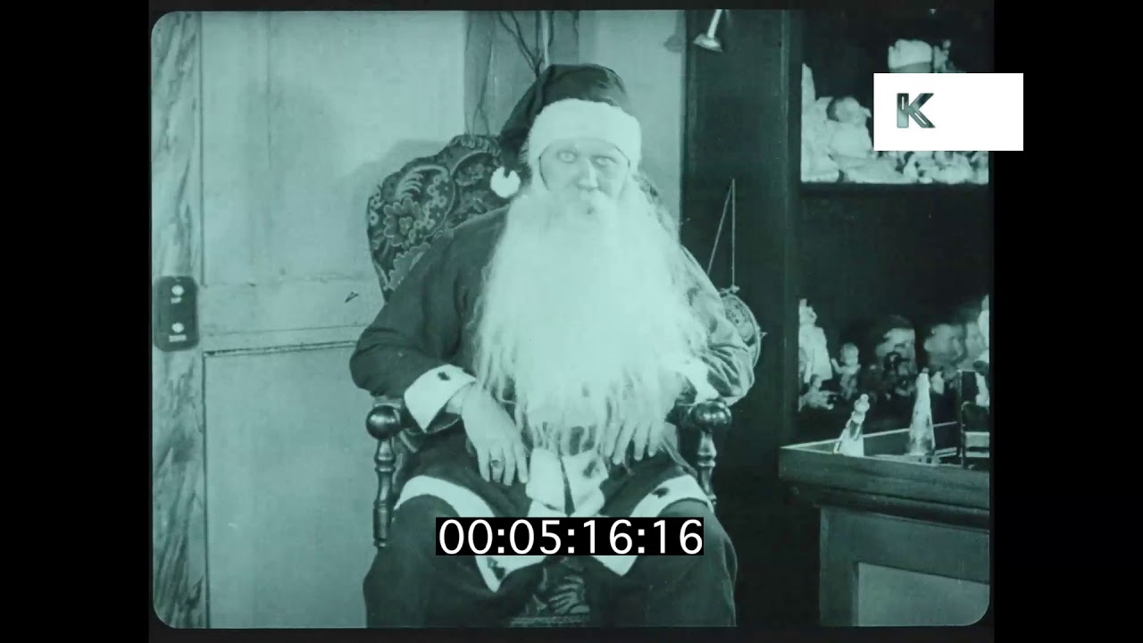 1920s Department Store Father Christmas, Santa, HD - YouTube