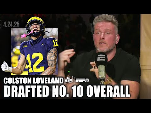 Colston Loveland drafted at No. 10 by the Bears | Pat McAfee Draft Spectacular