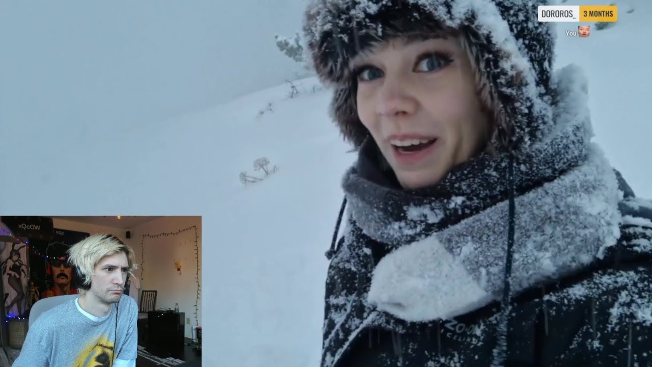 xQc reacts to Icelandic streamer gets caught in snow storm - YouTube