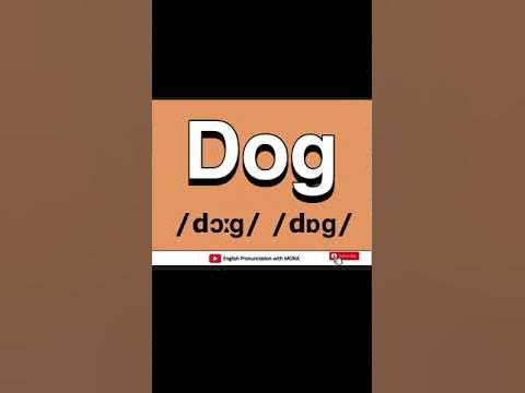 How to pronounce DOG - YouTube