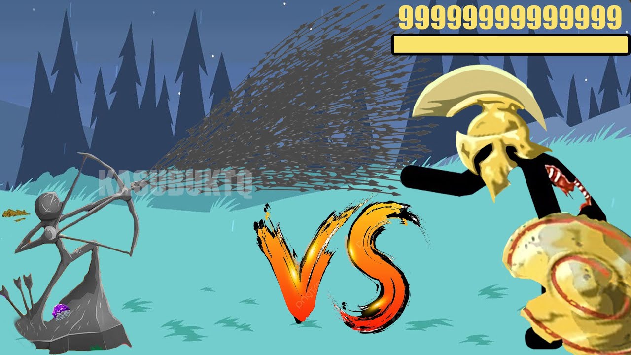 x9999999 GOLDEN ARCHER VS SHIELD GIANT ZOMBIE GOLDEN 99999999 HP ...