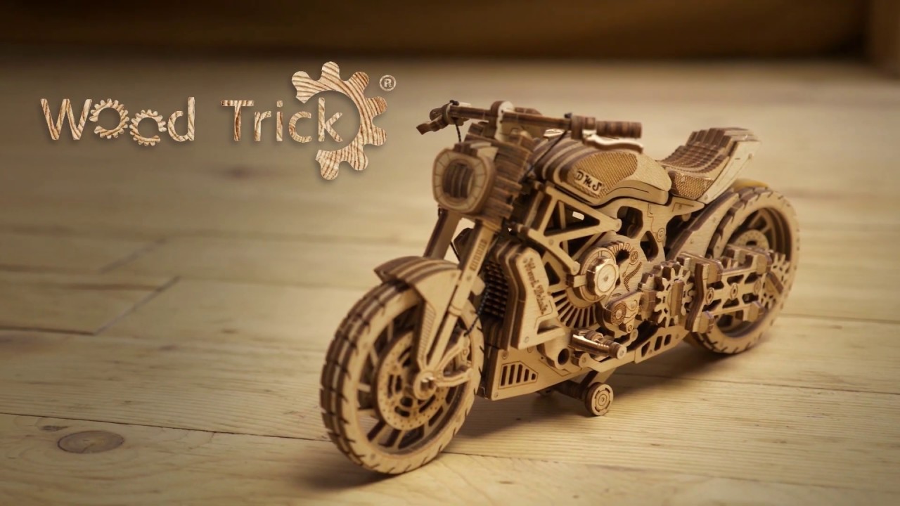 "Motorcycle DMS" - WoodTrick wooden constructor mechanical modelling ...