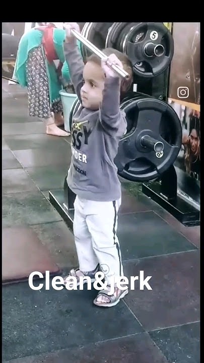 6 mahine ruk ja meri body bany Wali Hai 2 year baby boy doing clean&jerk#cleanandjerk #viral # ...