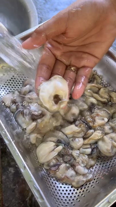 COOKING OYSTER FILIPINO RECIPE | Adobong Talaba #shorts - YouTube