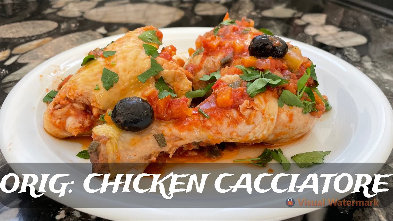 CHICKEN CACCIATORE made in Italy - soft & tender result - secret recipe ...