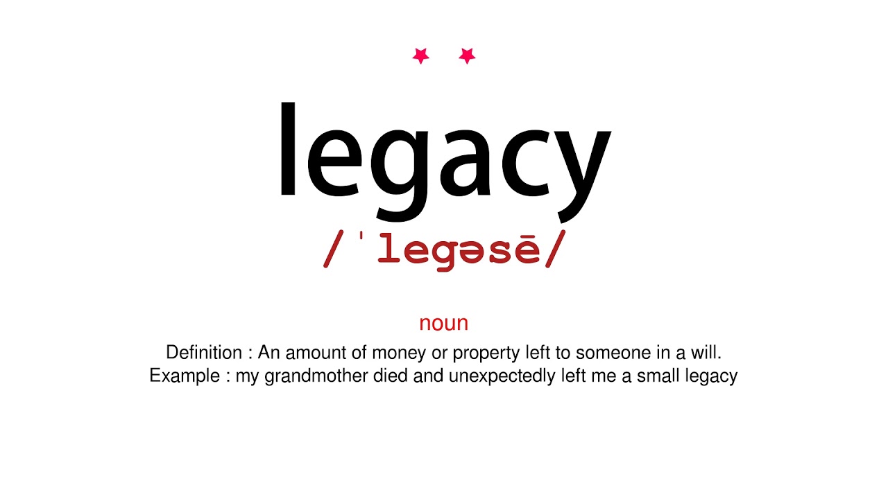 How to pronounce legacy - Vocab Today - YouTube